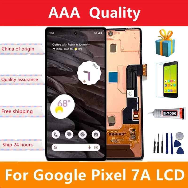 Original For Google Pixel 7a LCD Display Touch Screen Digitizer ...