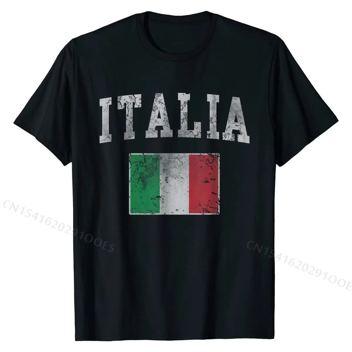 Vintage Italia Italian Flag Italy T-Shirt T-Shirt Casual Cotton Men ...