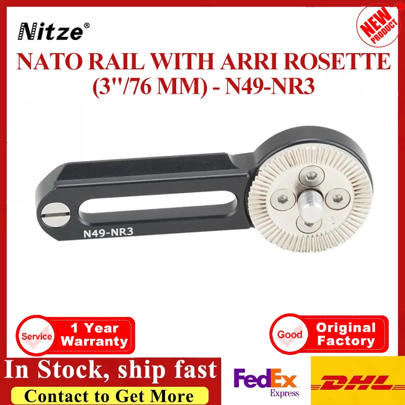 NITZE NATO RAIL WITH ARRI ROSETTE (3"/76 MM) - N49-NR3 - AliExpress