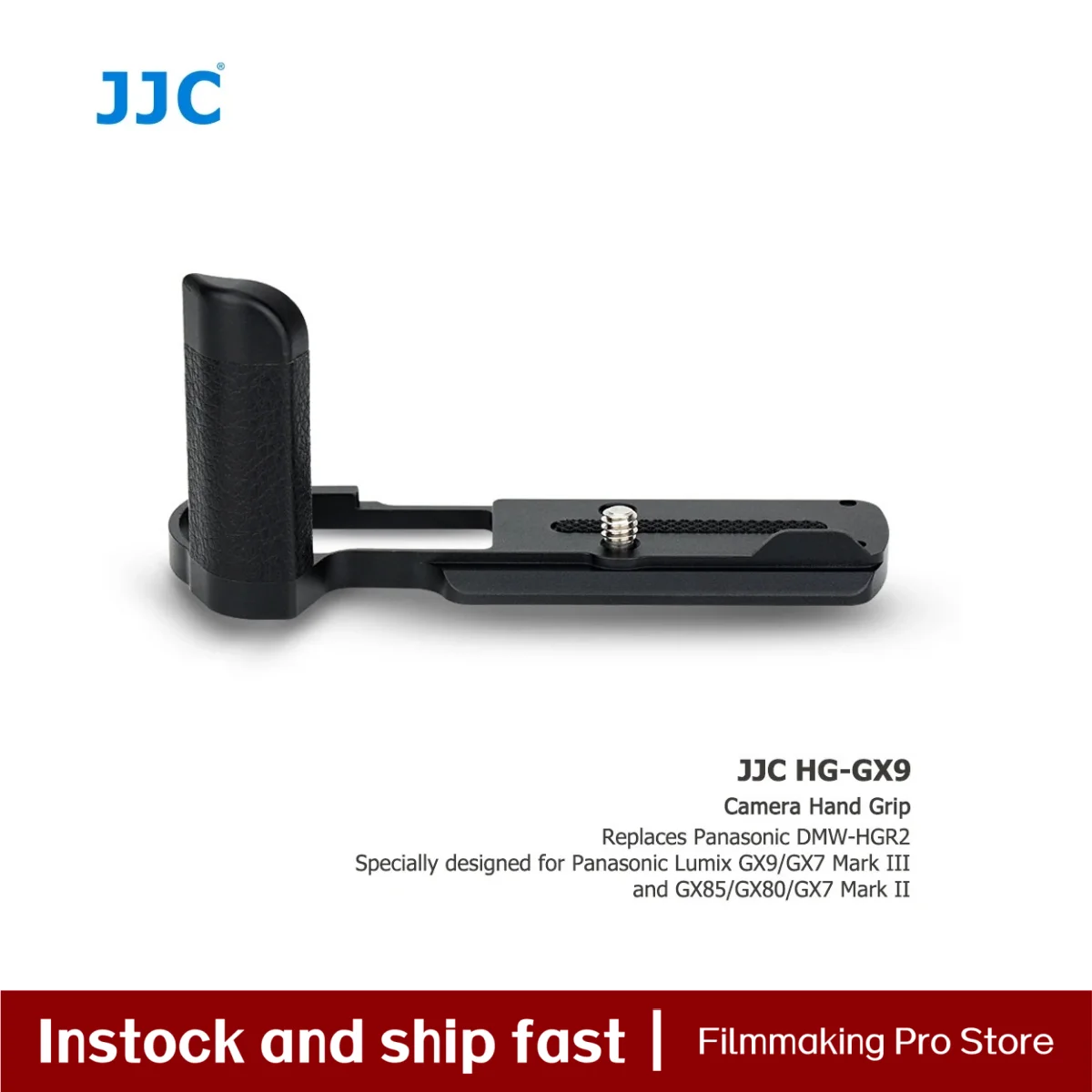 JJC DMW-HGR2 Camera Hand Grip L Plate Bracket for Panasonic Lumix GX9 ...