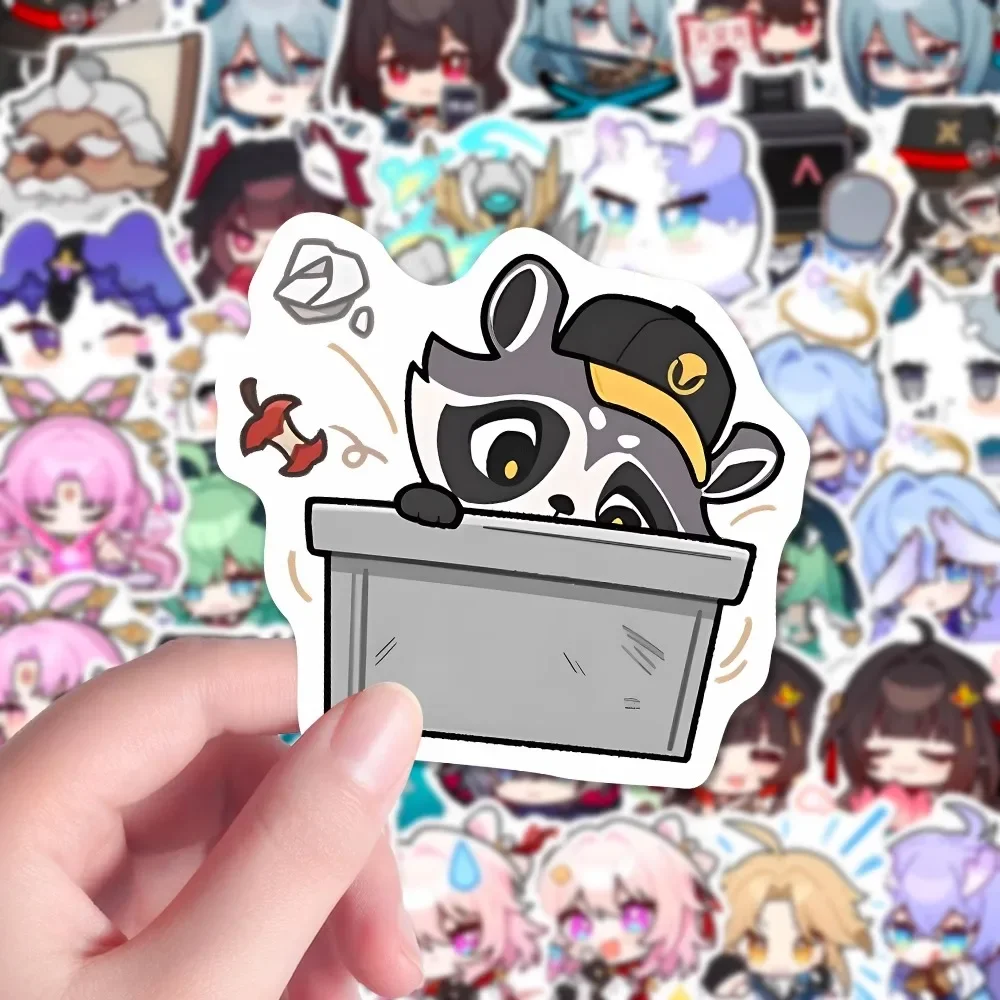 10/80Pcs Cute Anime Honkai Star Rail Stickers Game Cartoon Decal ...