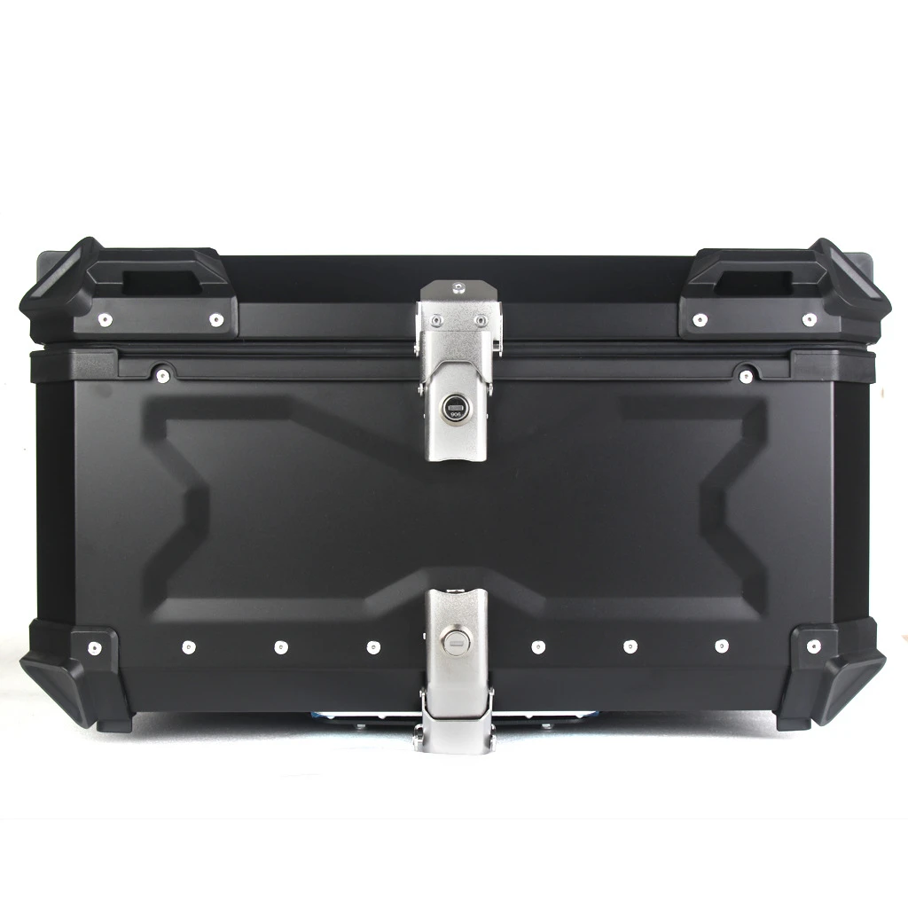 65L Motorcycle Aluminum Rear Toolbox Trunk Storage Top Tool Box ...