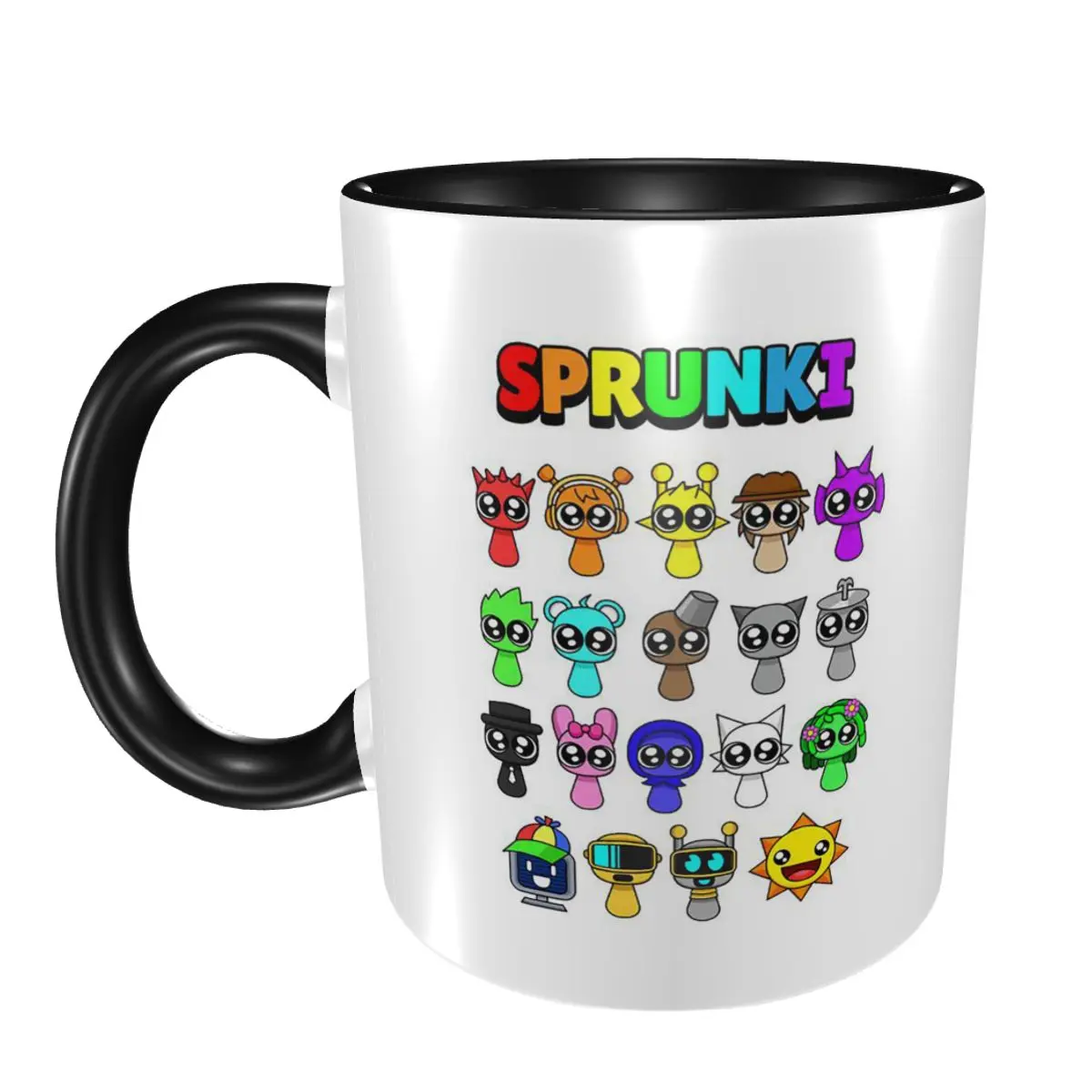 Kawaii Sprunki Incredibox Gaming Printed Funny Meme Mug Funny Ceramic ...