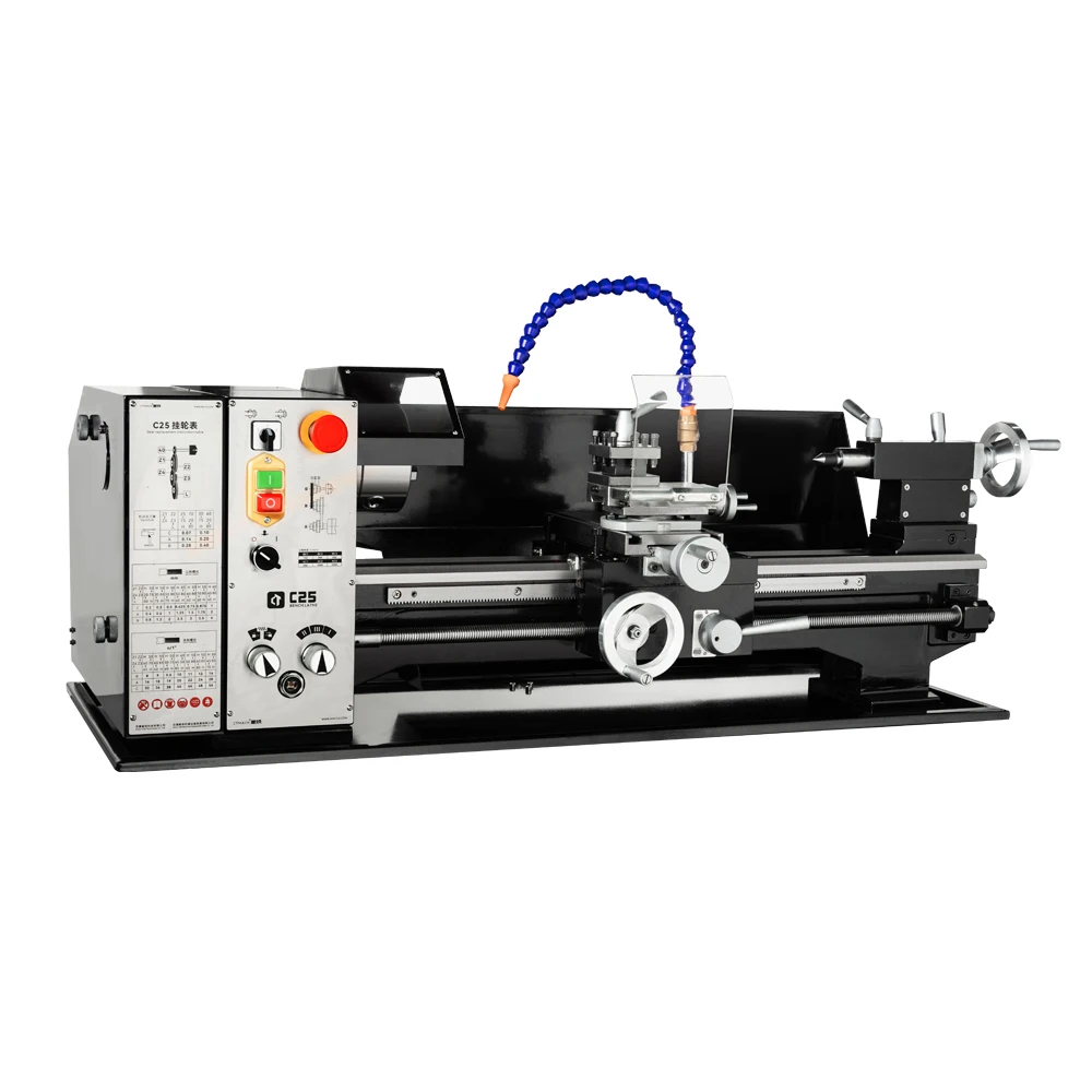 C25 China Horizontal Small Benchtop Mini Turning Machine Metal And Wood ...