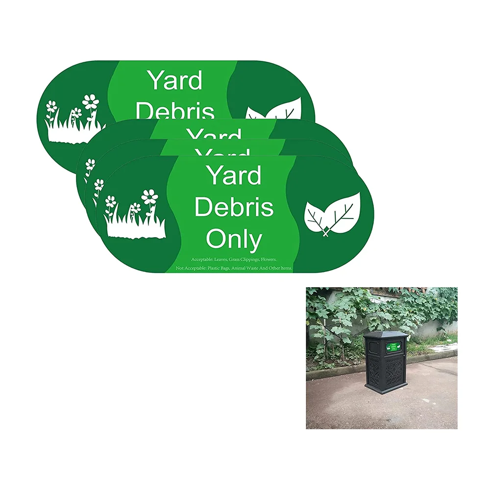Yard-Waste-Only-Signs-4-X-9-Recycle-Yard-Debris-Only-Label-Signs-4-Pack ...