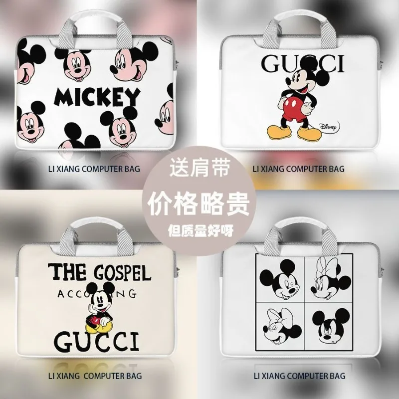 Disney Mickey Mouse cartoon laptop bag 123456 inches creative suitable ...