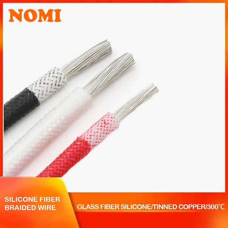 2-5-10m-High-Temperature-Resistant-Silicone-Wire-300-C-Copper-Cable ...
