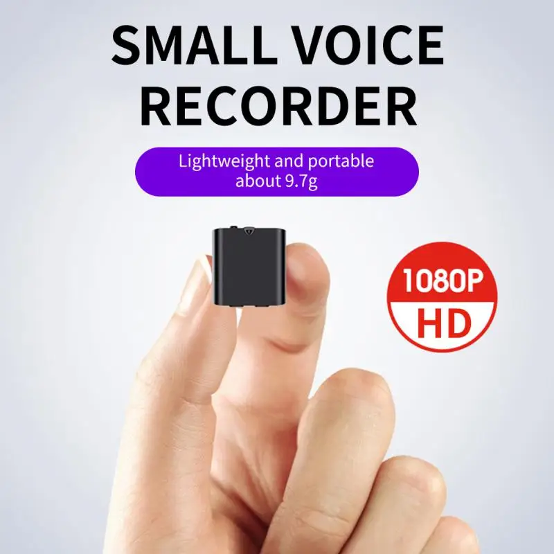 Small Voice Recorder Black Automatically Save Mini Voice Recorder Voice ...