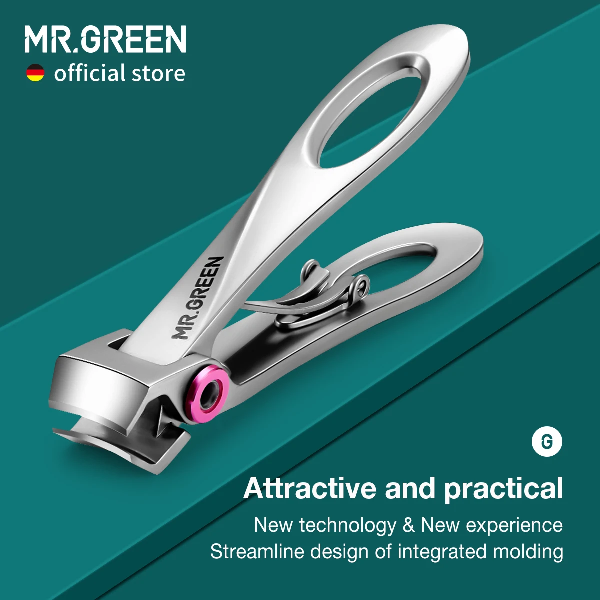 Mr.green Nail Clippers Stainless Steel Wide Jaw Opening Manicure ...