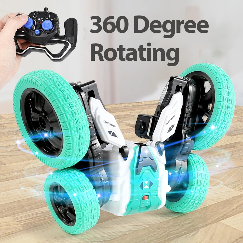2.4G remote control car 4W tipping bucket drift stunt car 360 degree ...