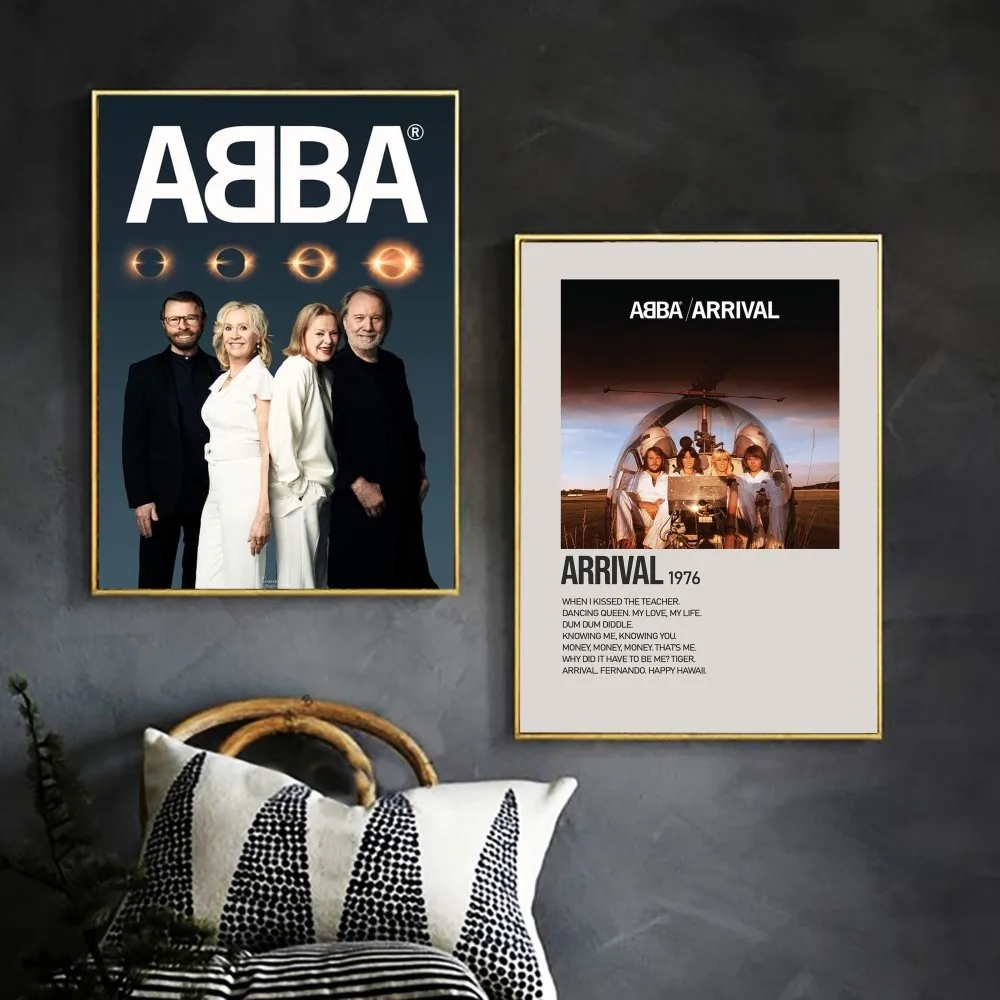 Abba-Poster-No-incorniciato-Poster-Kraft-Club-Bar-Paper-Vintage-Poster-Wall-Art-Painting-Bedroom ...