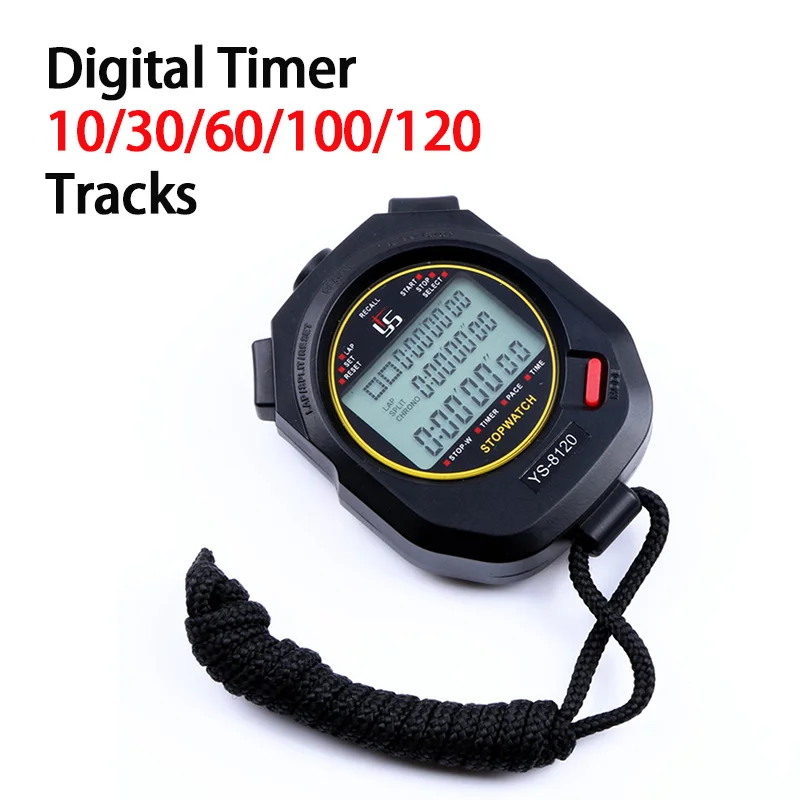 Electronic-Stopwatch-Timer-Professional-Digital-Handheld-Training-Timer ...