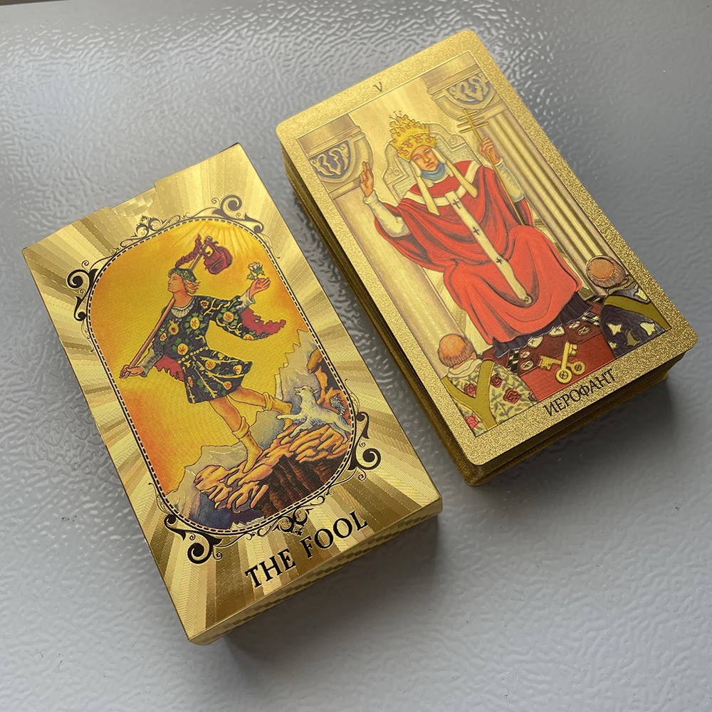 Russian-Golden-Tarot-Cards-for-Work-with-Guide-Book-Prophecy-Oracle ...