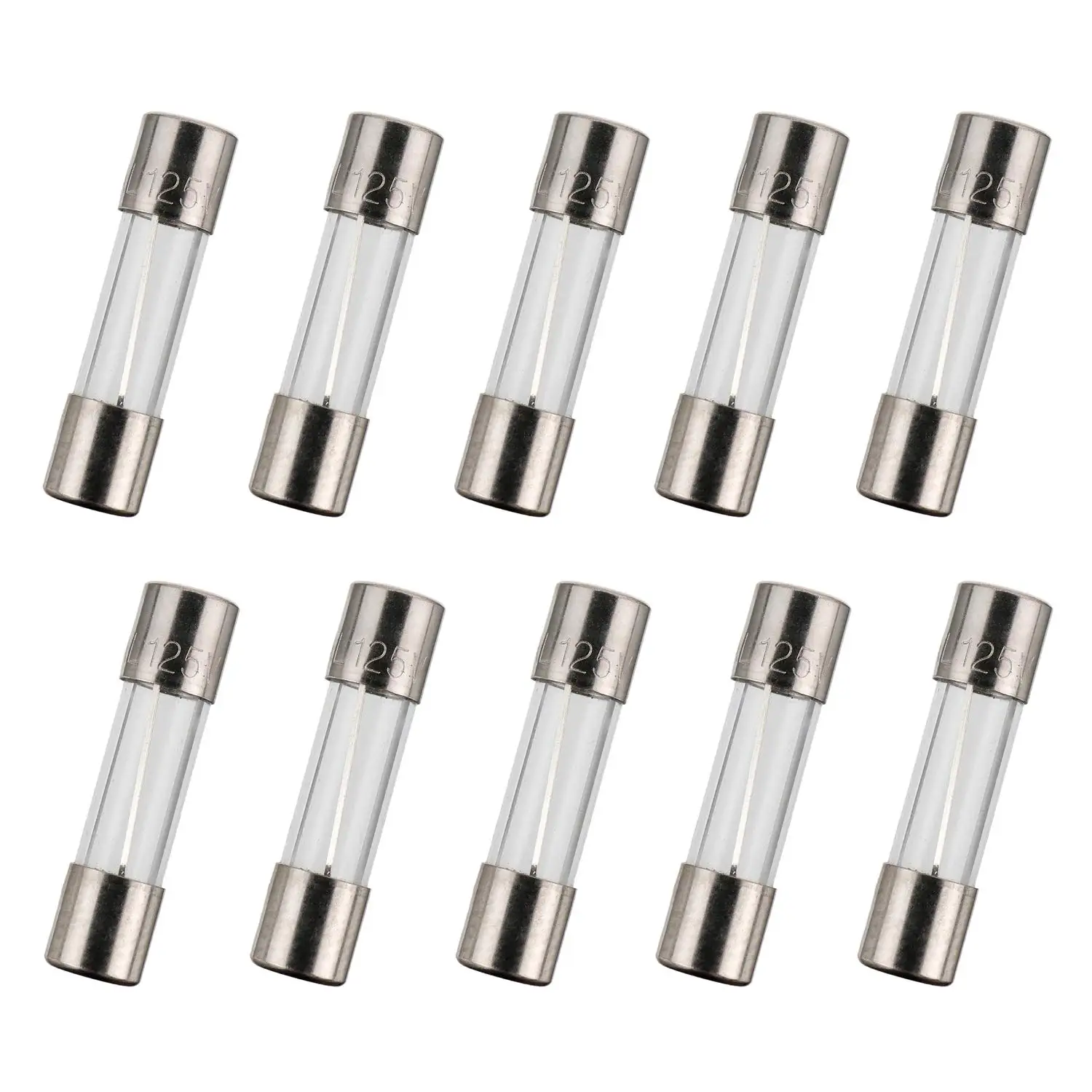 100pcs 5x20mm Quick Blow Glass Tube Fuse Assorted Kit Amp 0.2A 0.5A 1A ...