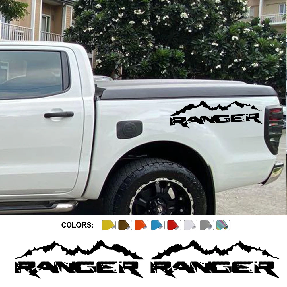 Mountain-Styling-Pickup-Sticker-For-Ford-Ranger-Raptor-XL-XLT-Lariat ...