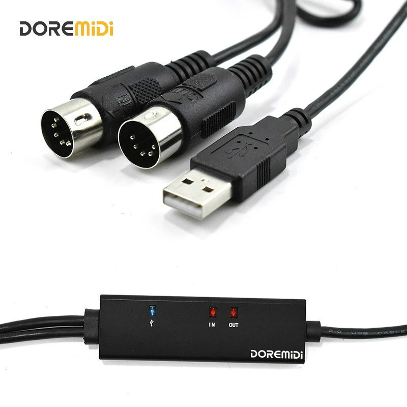 Doremidi Midi To Usb Cable Usb Midi Converter With Indicator Light Ftp ...