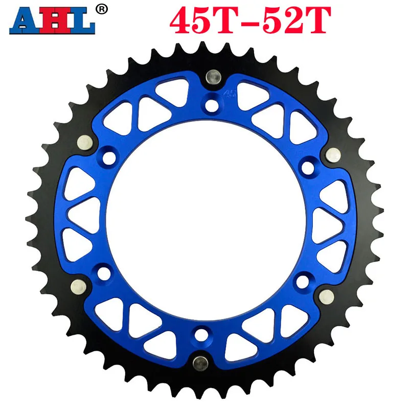AHL-Motorcycle-45T-52T-Rear-Sprocket-For-YAMAHA-WR125-YZ125-TTR230 ...