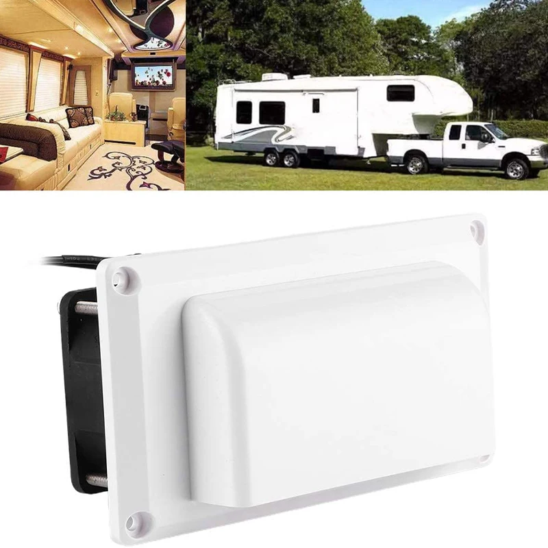 RV Caravan Exhaust Fan Side Vent Ventilation Range Hood Vent 12V 25W ...
