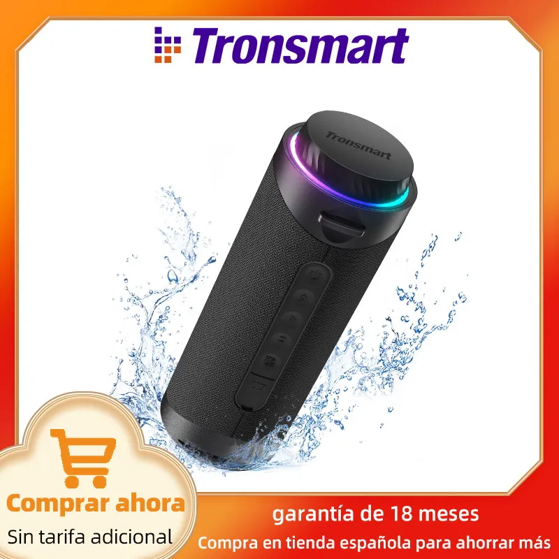 Altavoz Bluetooth Tronsmart T7 con Bluetooth 5.3, graves equilibrados ...
