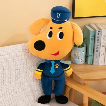 30cm Sheriff Labrador Dog Plush Toy Doll Anime Security Sergeant ...