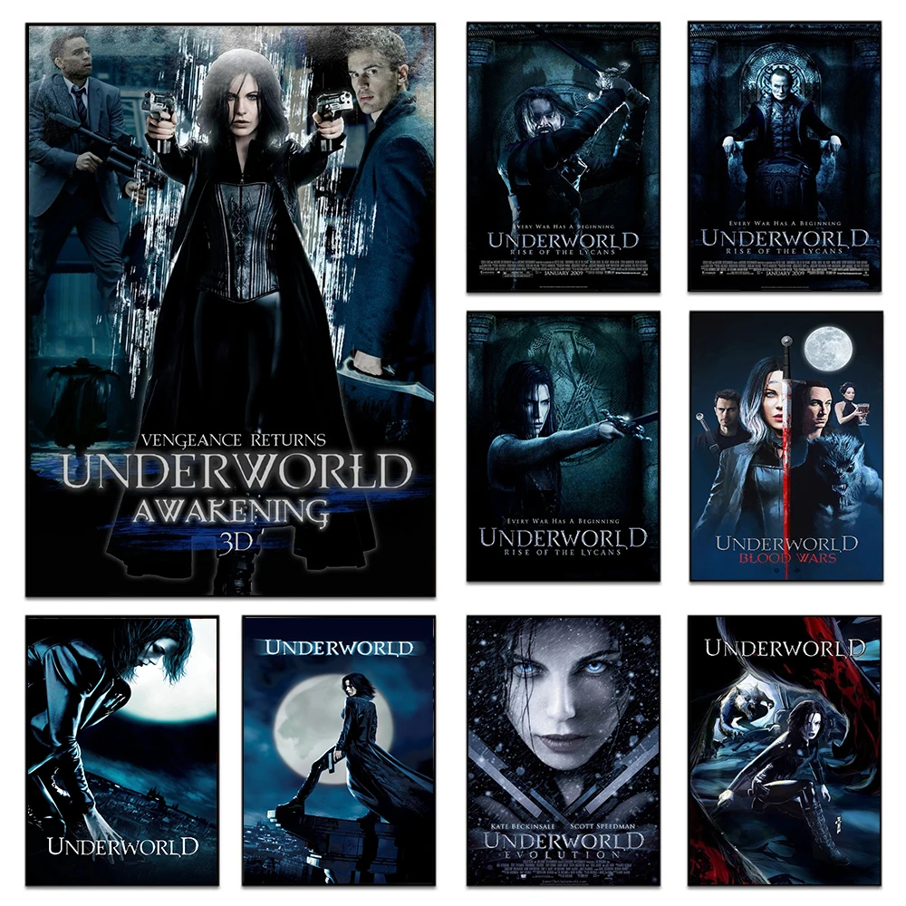 Pop Movie Underworld Poster Wall Decor Mural Art Horror Fantasy Vampire ...