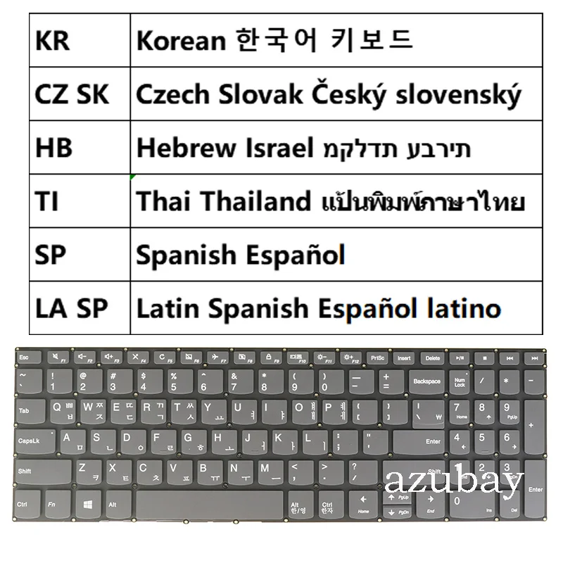 Teclado-do-port-til-para-Lenovo-IdeaPad-coreano-checo-checo-hebraico ...