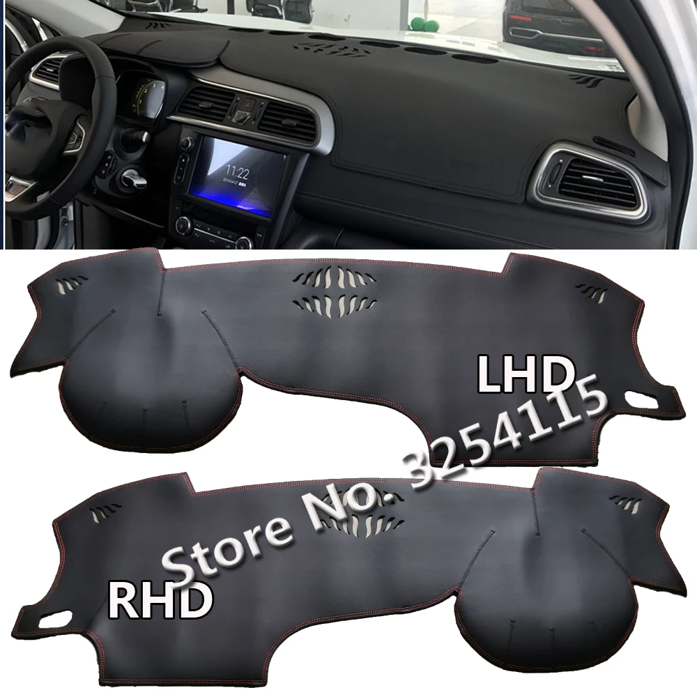 Leather-Dashmat-Dashboard-Cover-Pad-Dash-Mat-Carpet-Car-Accessories-For ...