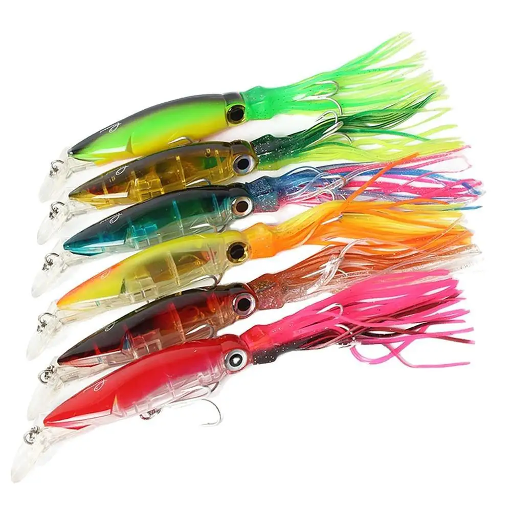 14cm/40g Fishing Lure Simulation Long cast Octopus Squid Bionic Bait ...