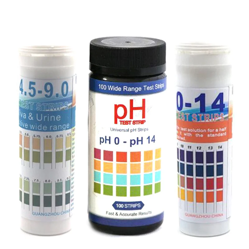 100/150 Strips 0-14 PH Test Strips Indicator Paper Tester 4.5-9.0 PH ...