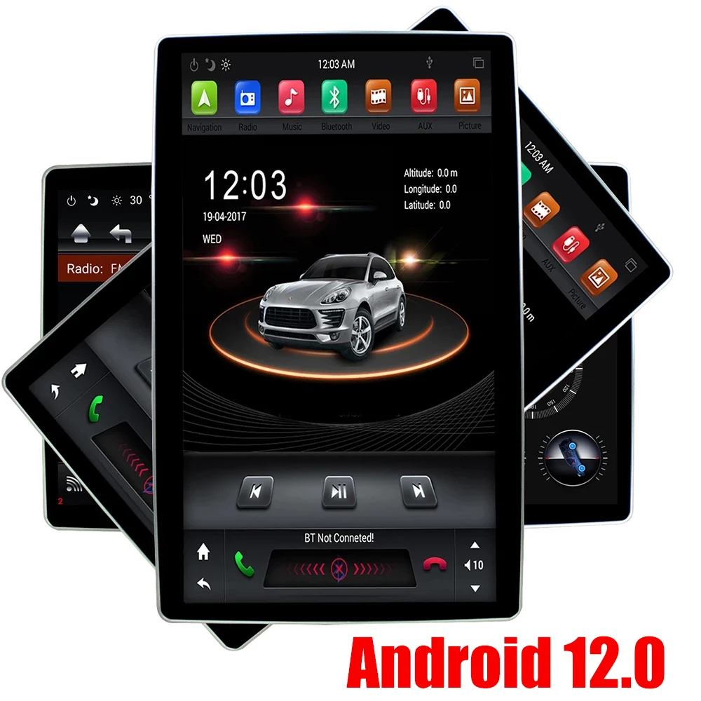 Car Radio 2 Din 10″ Android 12 Multimedia Player Gps Wifi Auto Carplay ...
