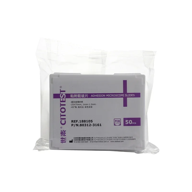 CITOTEST-Adhesive-glass-slide-PCB-series-Ultra-white-glass-material ...