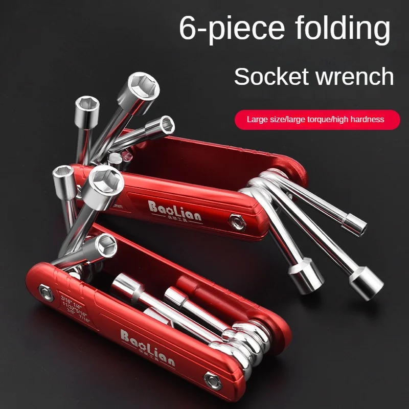 5-12mm-Folding-Socket-Wrench-set-Allen-key-Multifunction-Household ...