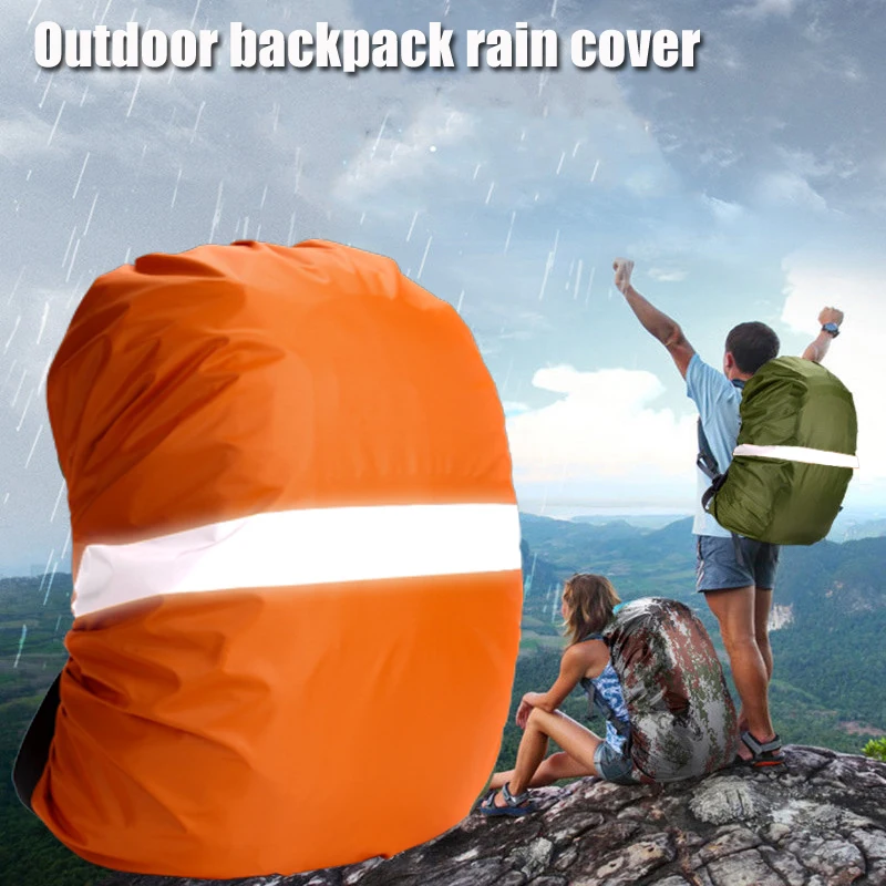 Rain Cover Backpack Reflective 20L 35L 45L 60L 80L Waterproof Bag Black ...