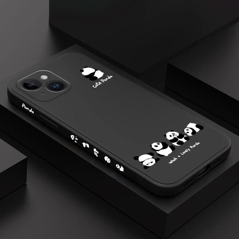 Ah Panda Phone Case For iPhone 17 17 Air 16 16e 15 14 13 12 11 X XR XS ...