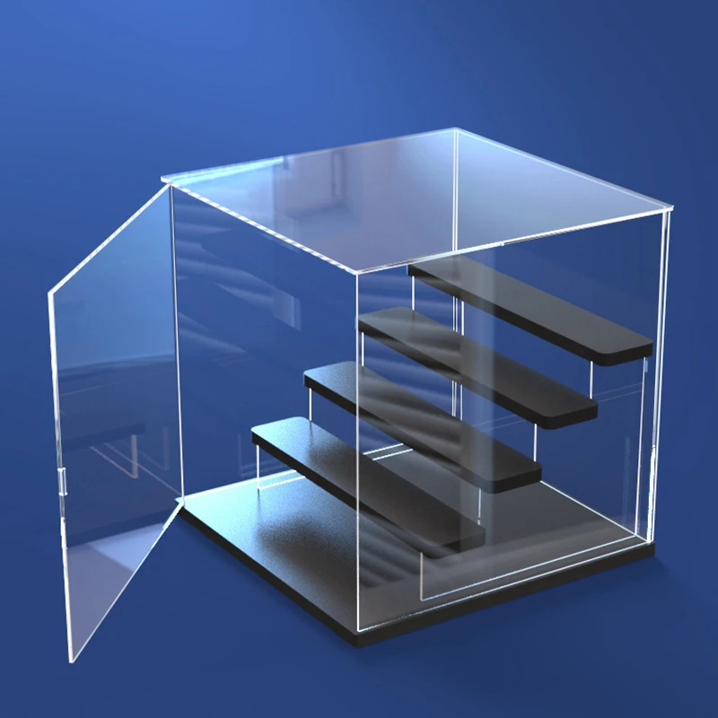 2-5-Tier-Acrylic-Display-Case-with-Door-for-Figures-Doll-Collectibles ...