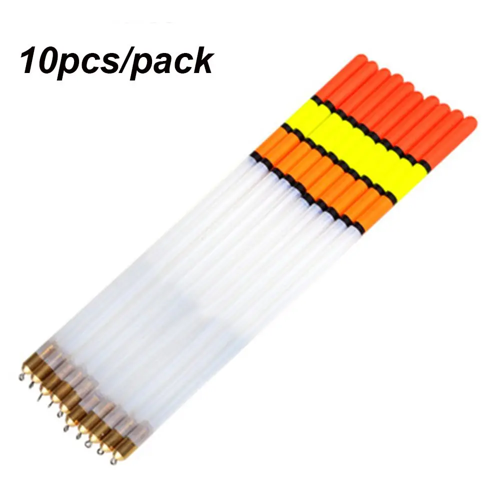 10Pcs/Set 2.0/3.0g Plastic Vertical Buoy Fishing Float Clear Waggler ...