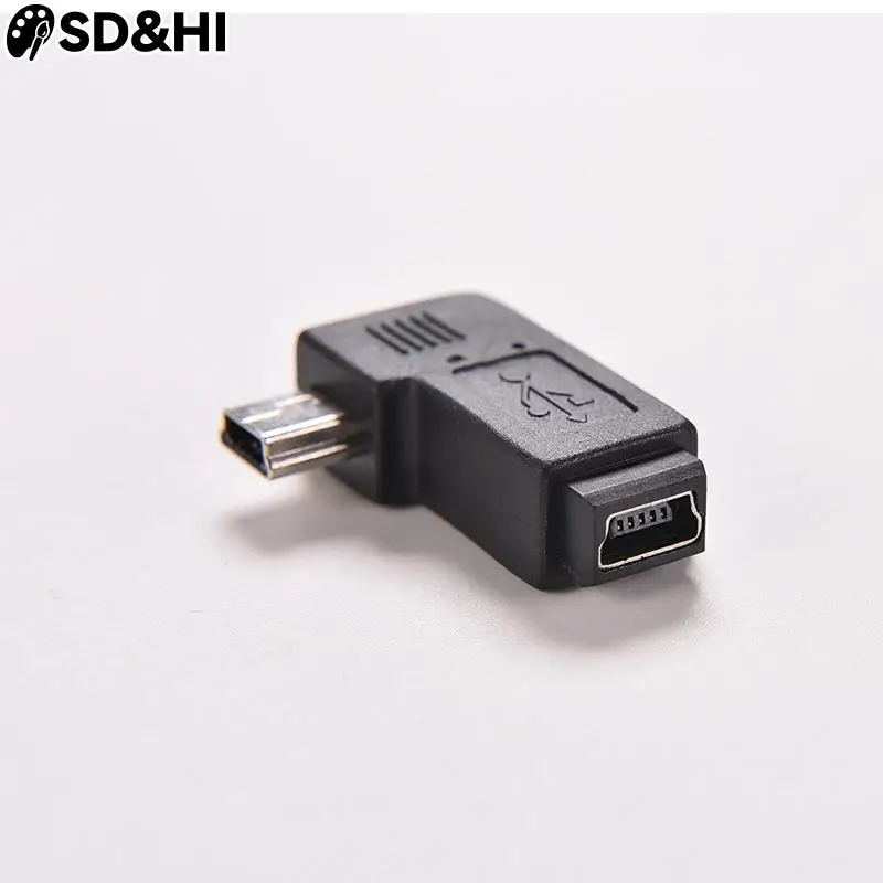 90 Degree Mini USB 5pin Male to Female Data Sync Adapter Plug Mini USB ...