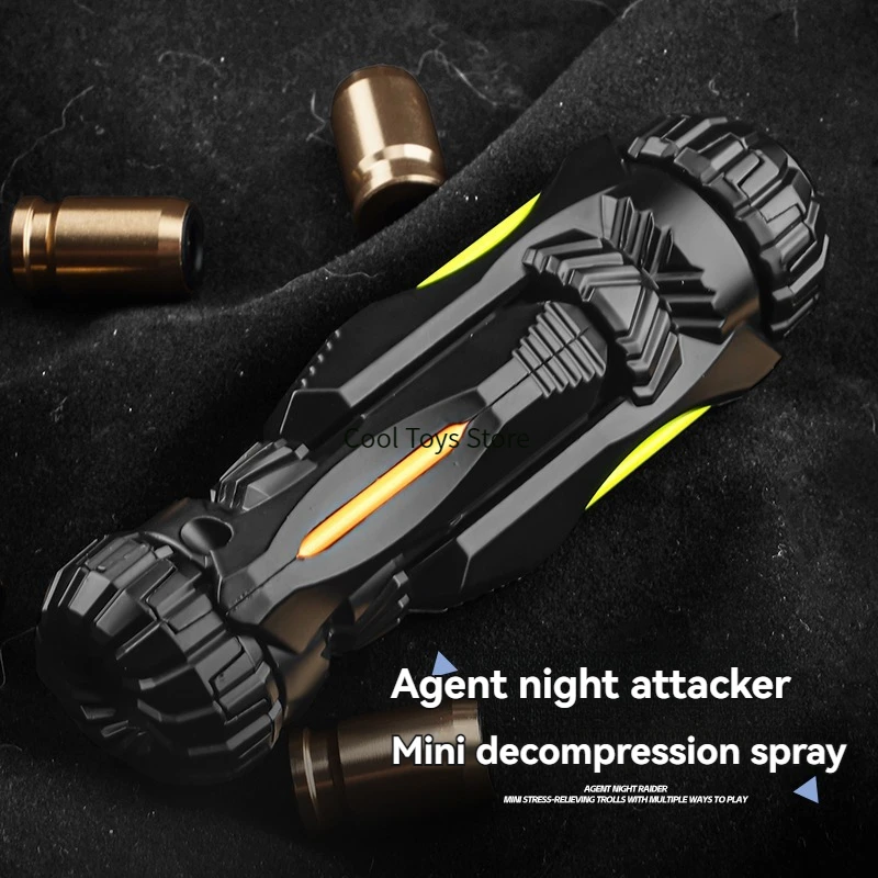 Alloy Agent Night Attacker Fidget Spinner Fire Toy Gun MINI Antistress ...