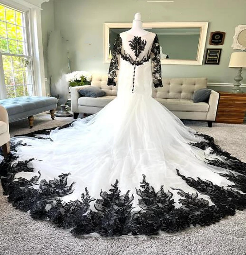 White Gothic Wedding Dresses