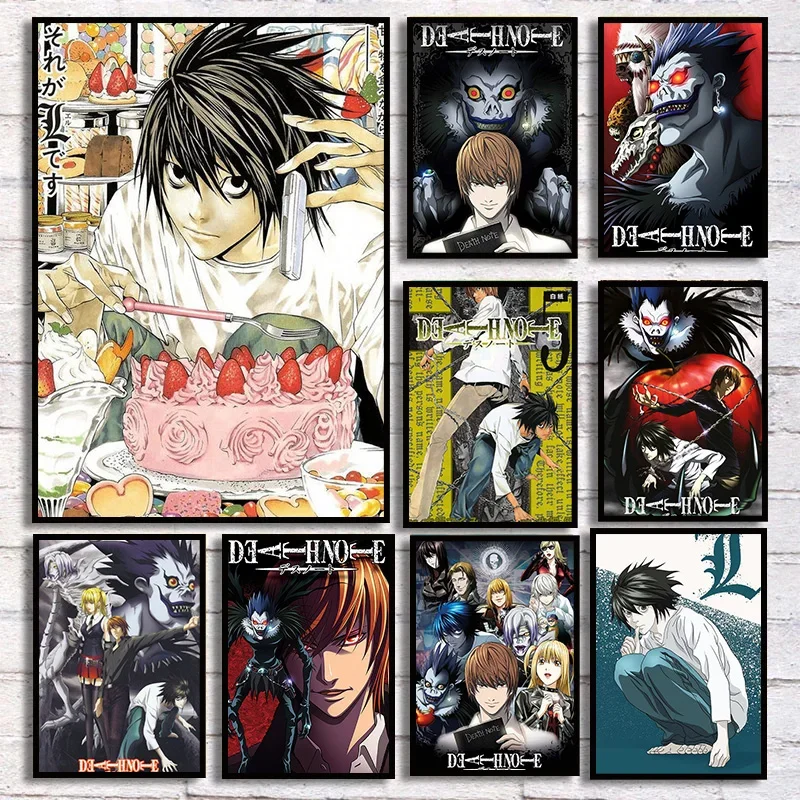 Japan Anime DEATH NOTE Poster for Living Room Wall Decor Home Decor ...