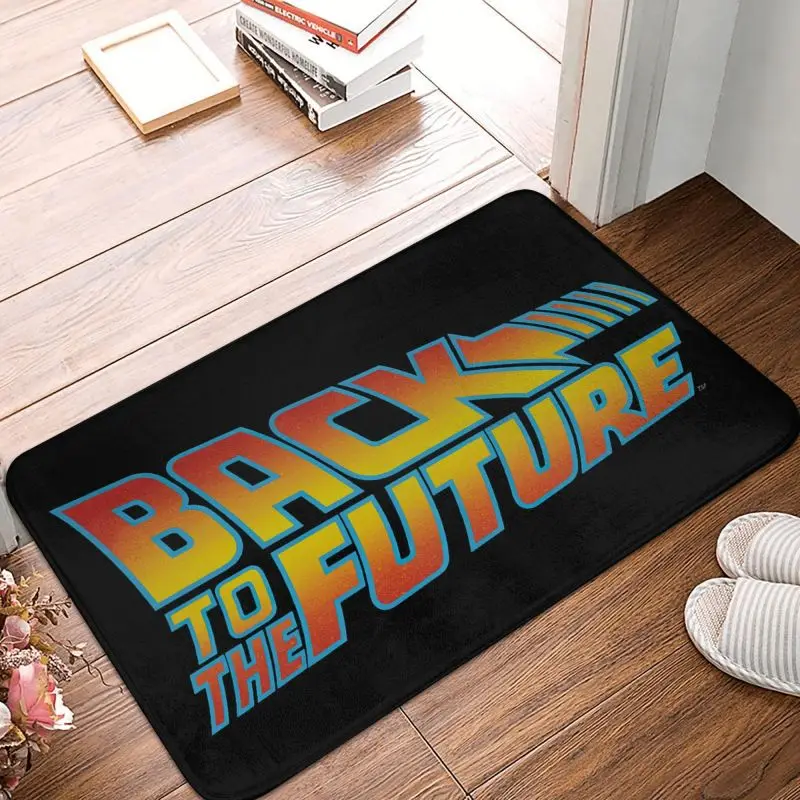 Retro Back To The Future Doormat Anti-Slip Bath Kitchen Mat Bedroom ...