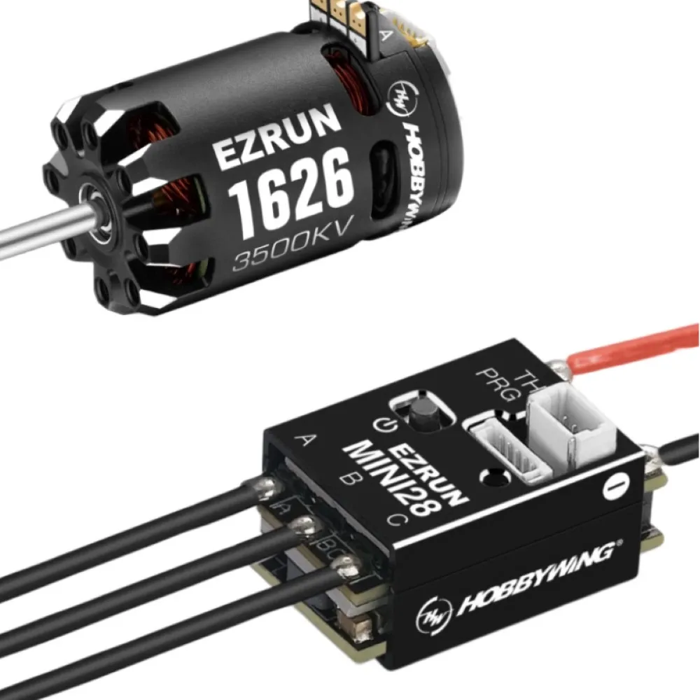 Hobbywing EZRUN Mini28 Combo (Mini28 ESC + 1626 SD Motor) For 1/28 ...