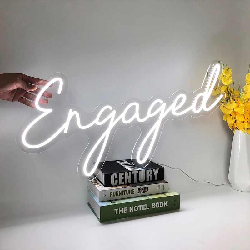 55x20cm Led Engaged Neon Sign For Home Wall Decor Neon Light For ...