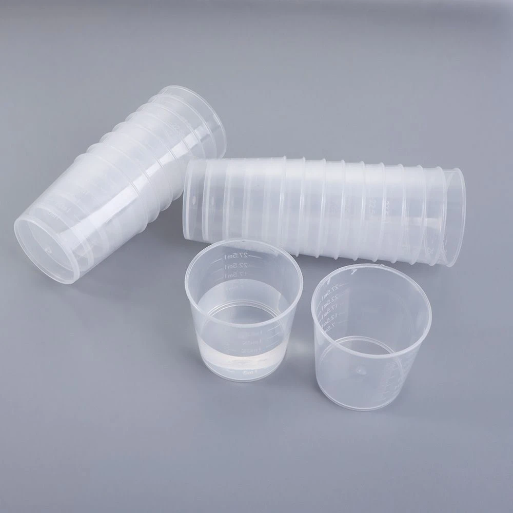 20 Pcs 30ml Medicine Pills Scale Cups Transparent Plastic Graduated ...