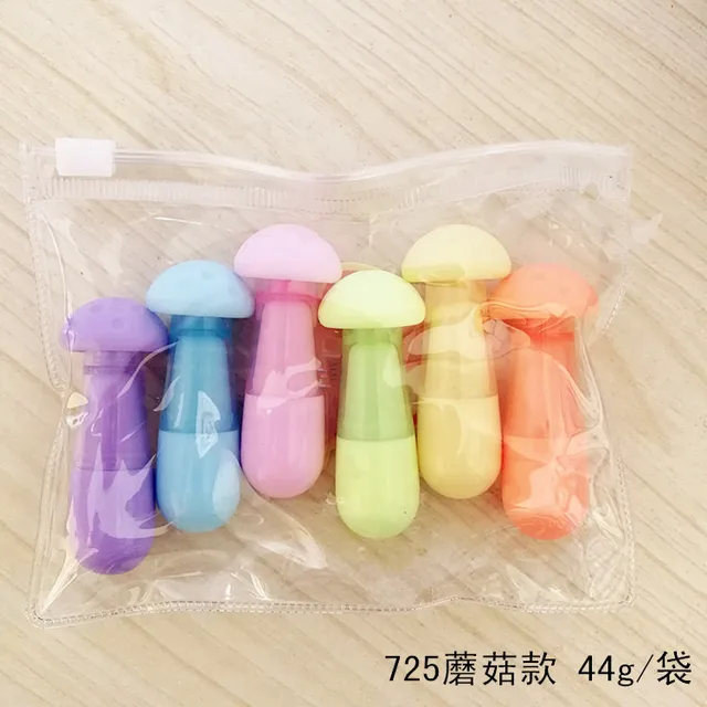 6 Pcs/lot Capsules Highlighter Vitamin Pill Highlight Marker Color Pens ...