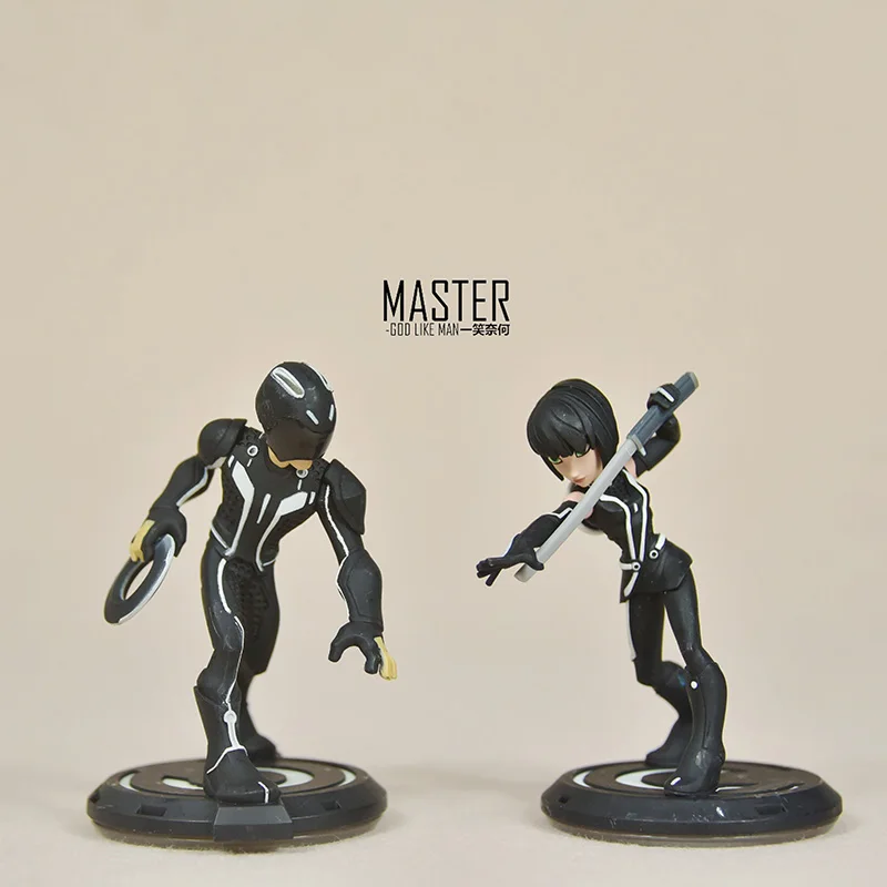 Tron-Legacy-Action-Figure-Quorra-and-Sam-Flynn-Q-Version-Cartoon-Model ...