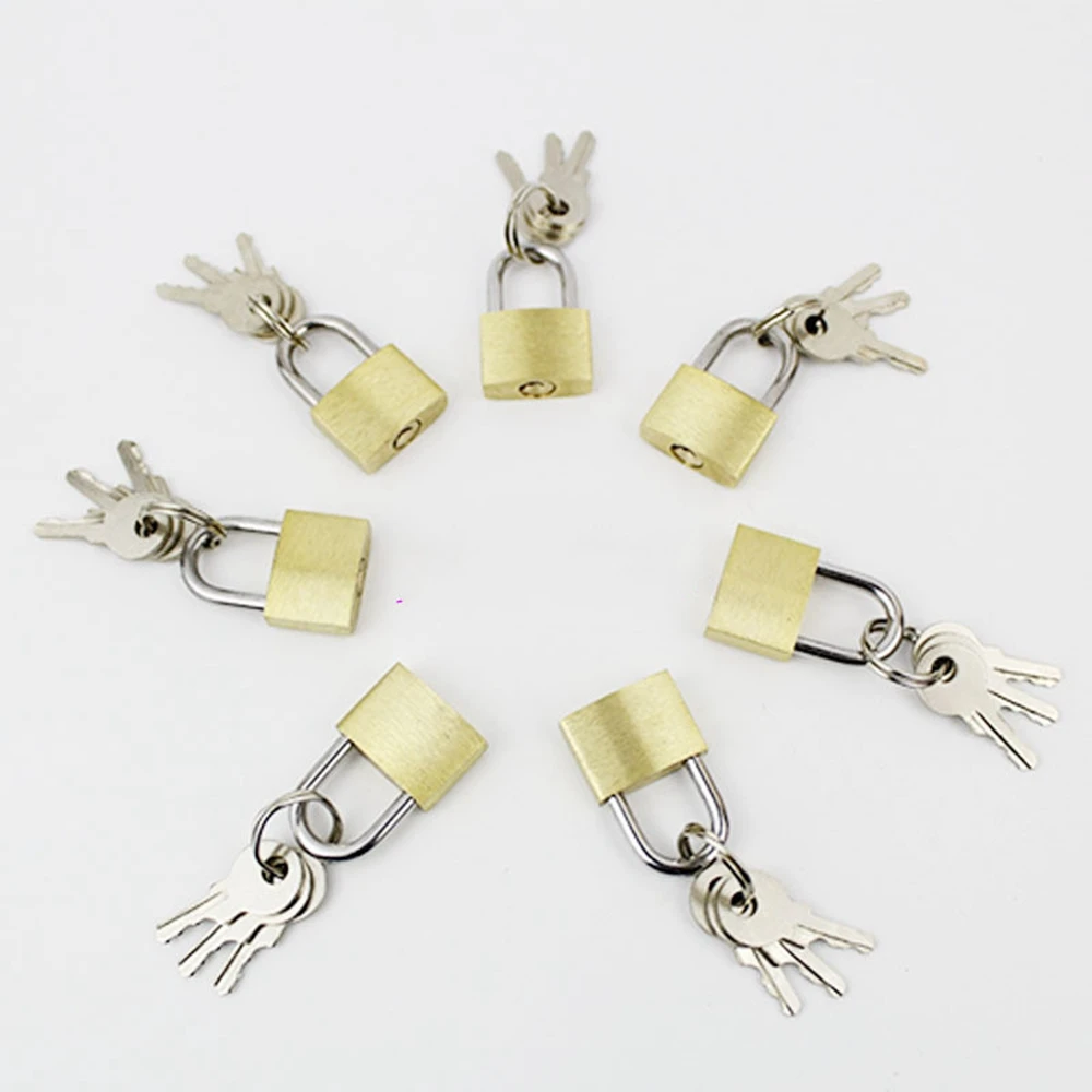 20mm Luggage Padlock Small Copper Lock Mini Small Lock Head Backpack ...