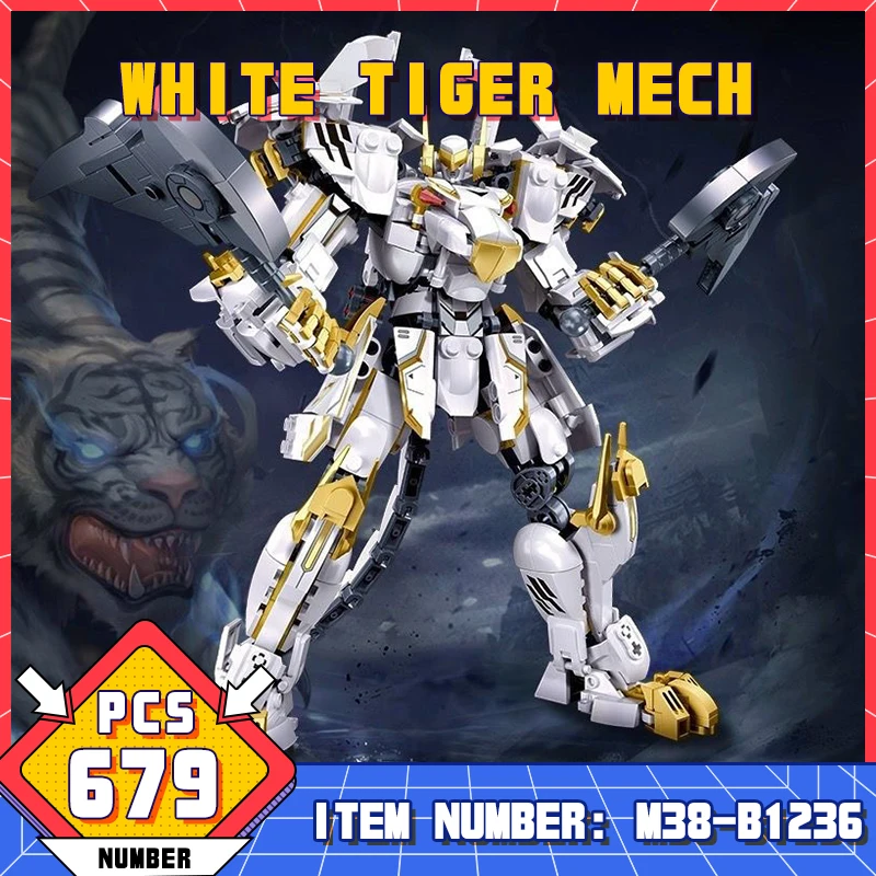 M38-B1236-Small-Particle-Mech-Model-Series-White-Tiger-Mech-Building ...