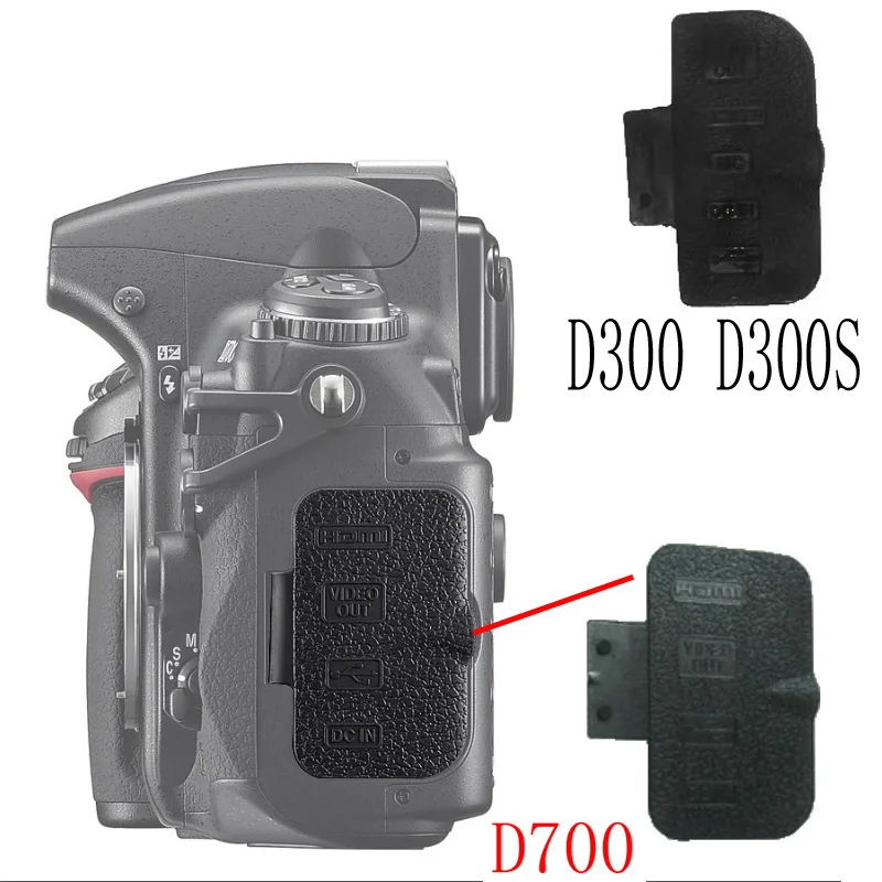 For-Nikon-D700-D300-D300S-Export-data-cover-Back-cover-Rubber-DSLR ...