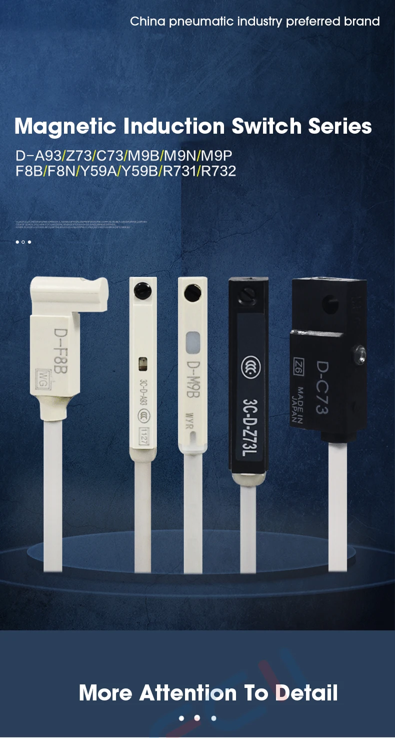 Spm393 Si Air Pneumatic Cylinder Magnetic Reed Switch Sensor Cs1 S G U